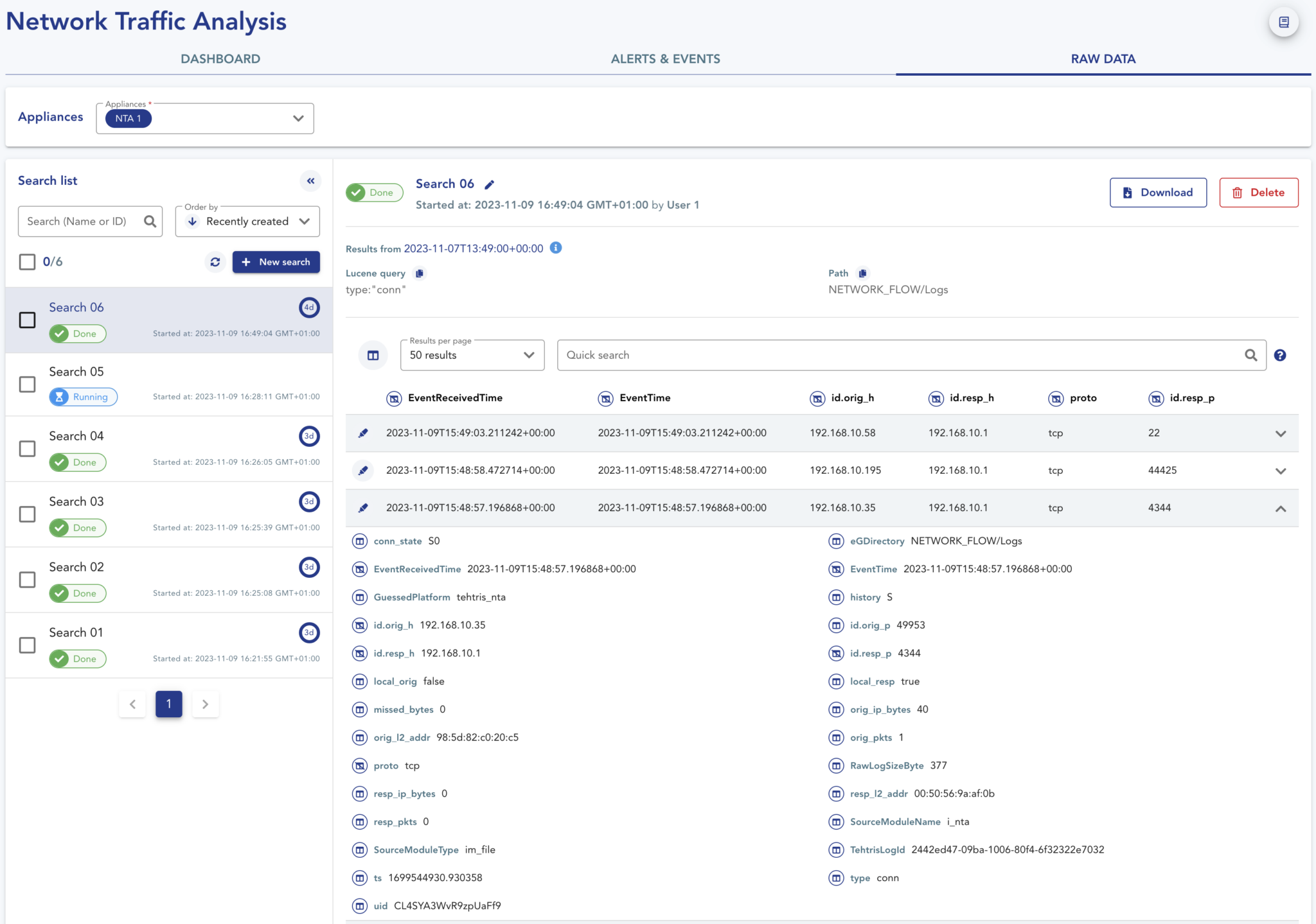 NTA (Network Traffic Analysis) - TEHTRIS