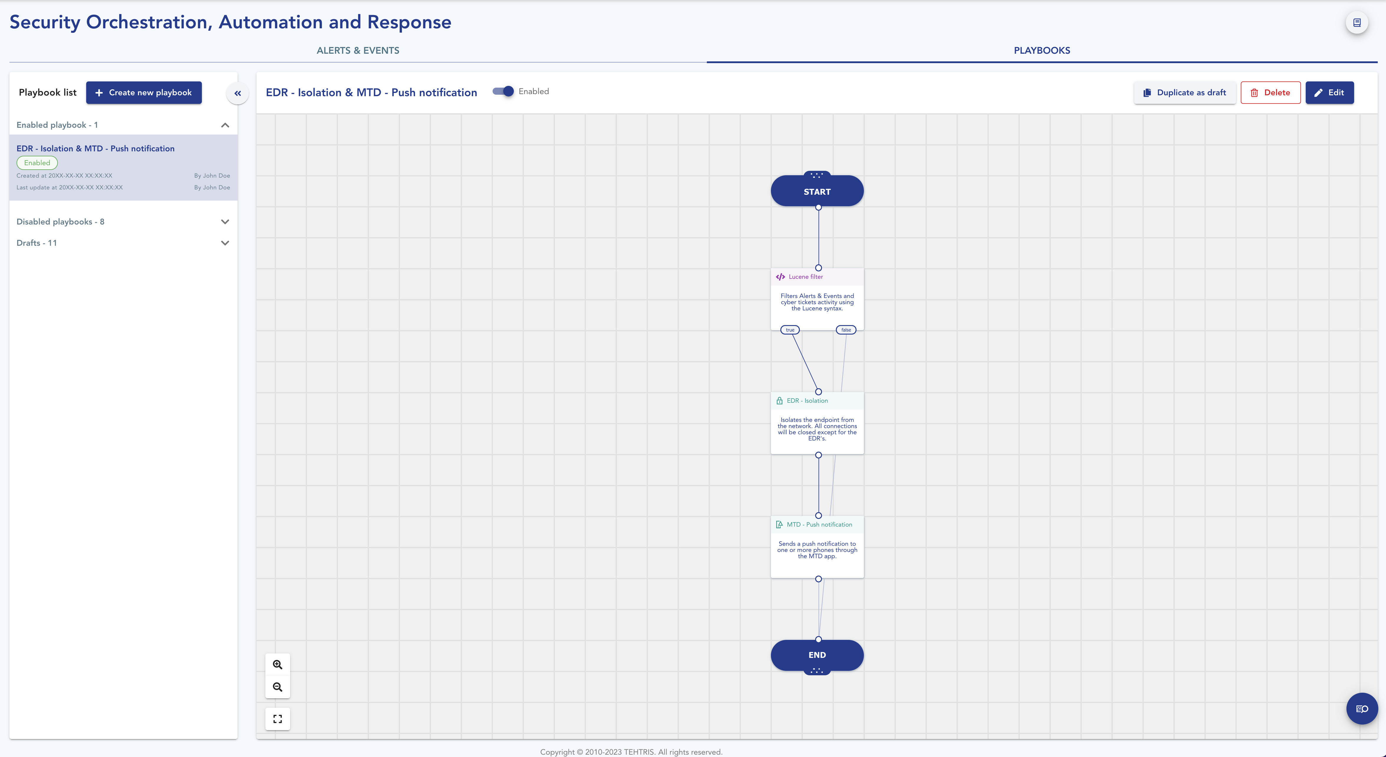 SOAR (Security Orchestration, Automation & Response) - TEHTRIS SOAR (Security Orchestration, Automation & Response) - TEHTRIS