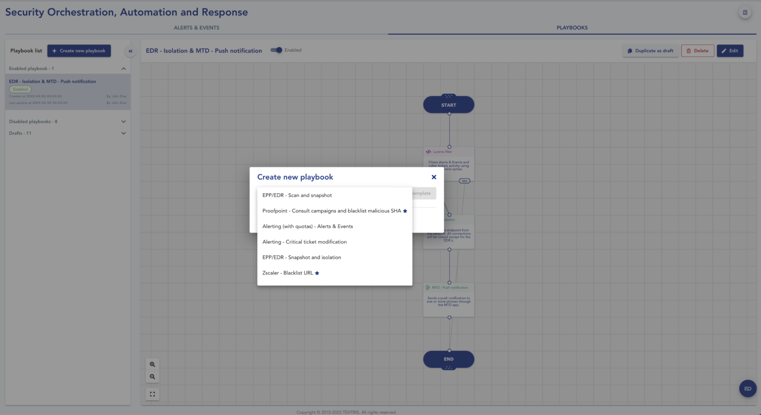 SOAR (Security Orchestration, Automation & Response) - TEHTRIS