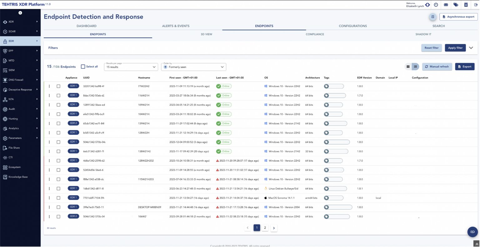 EDR Optimus - Endpoint Detection & Response - TEHTRIS